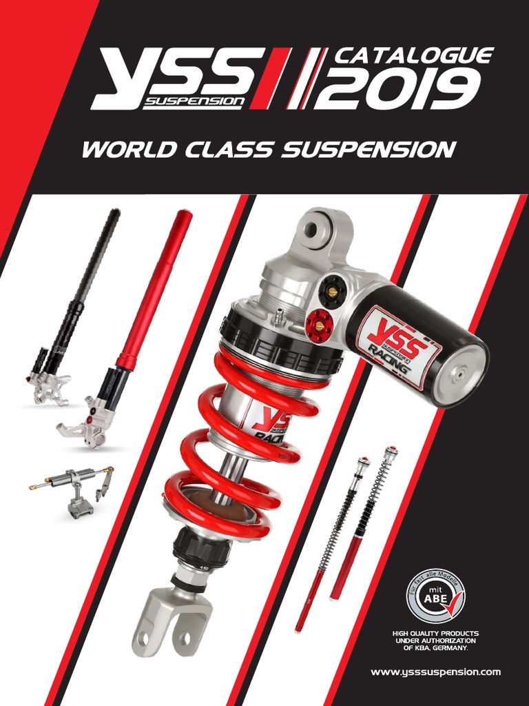 YSS Suspension Product Catalogue | PDF | Motorcycling | Land Vehicles