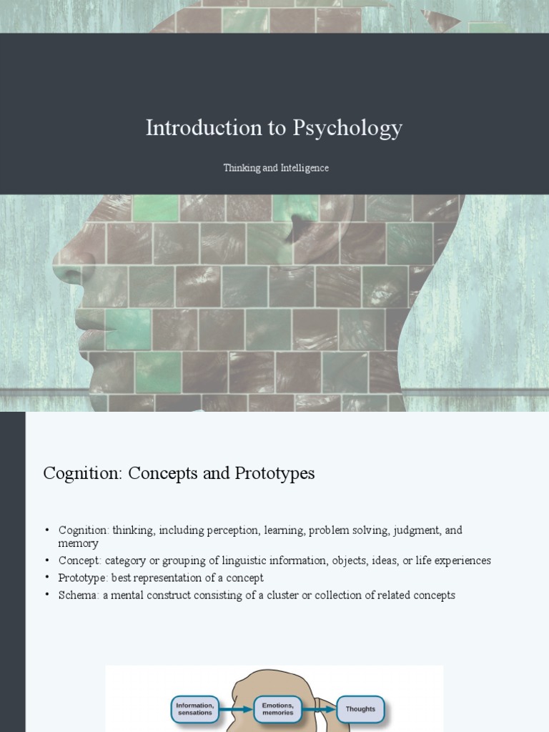 Introduction To Psychology: Thinking and Intelligence | PDF ...