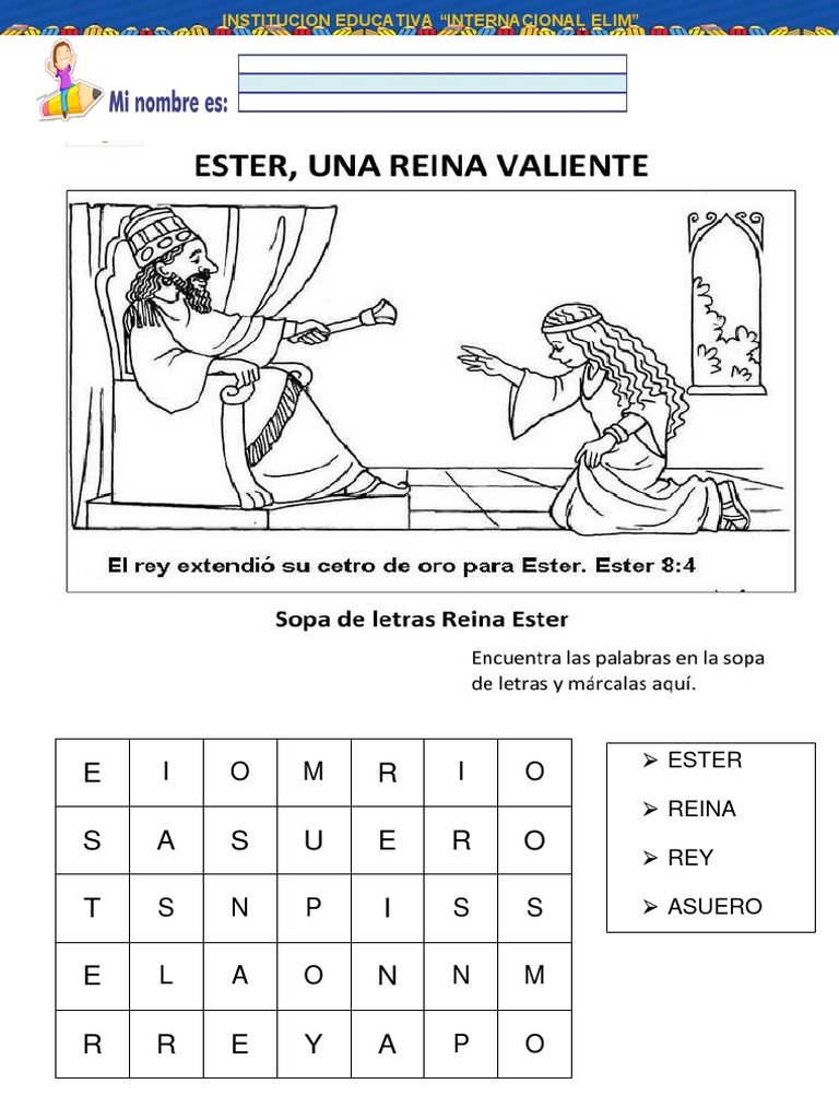 Reina Ester Para Colorear Cómo Dibujar A Ester | Pequeños Héroes