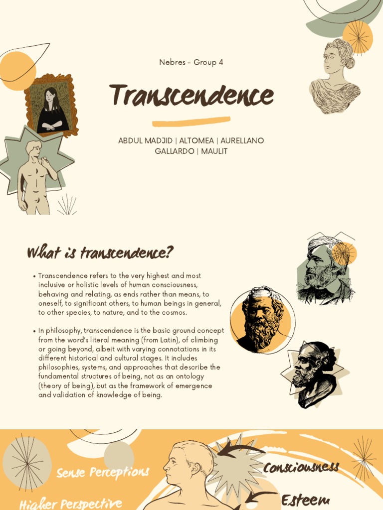 Group 4 - Transcendence | PDF | Transcendence (Philosophy) | Self ...