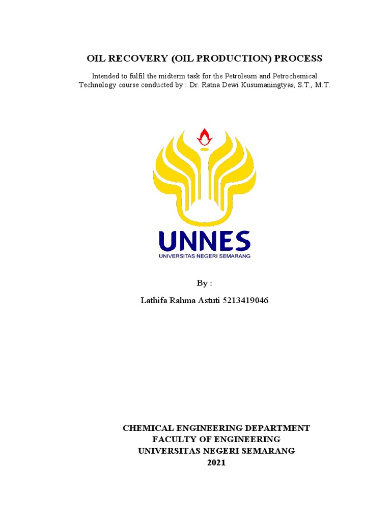 Oil Recovery (Oil Production) Process | PDF | Petroleum | Enhanced Oil ...