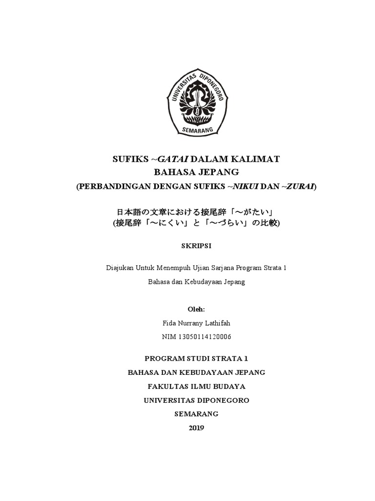 Skripsi Fida PRINT | PDF