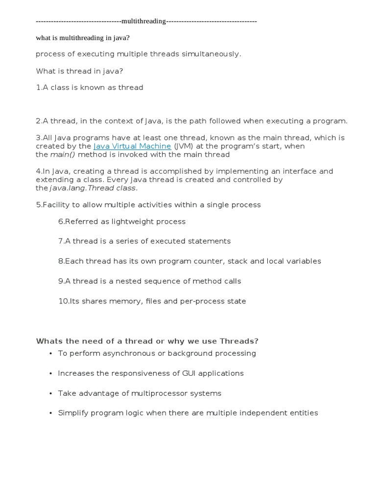 Multi Threading Dds A Pdf Method Computer Programming Thread Computing
