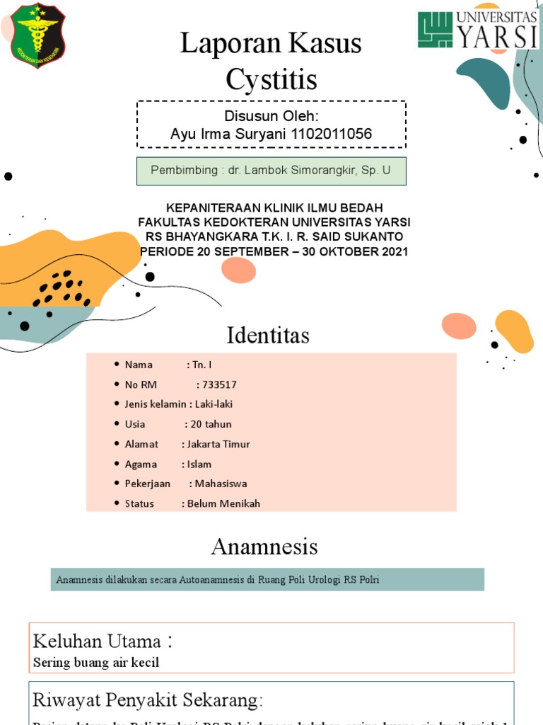Laporan Kasus Cystitis | PDF