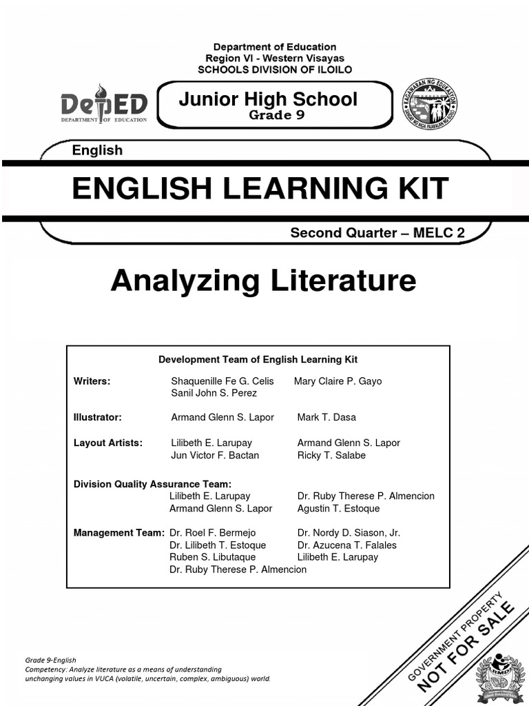 English Learning Kit: Junior High School | PDF | Metaphor | Narrative