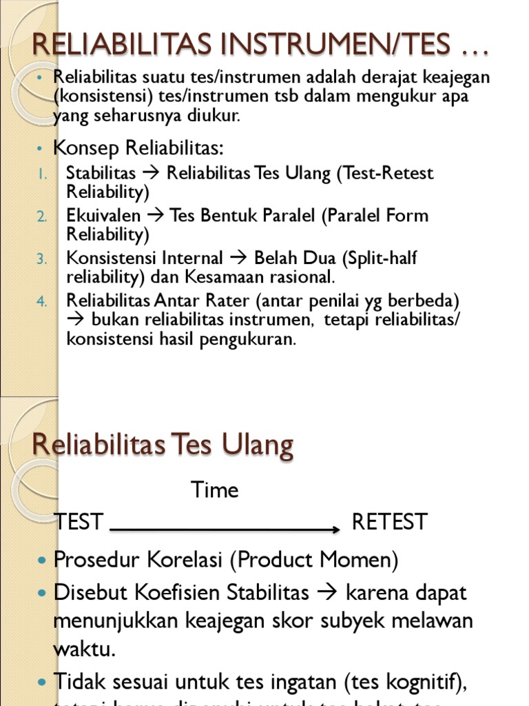 Reliabilitas Tes | PDF