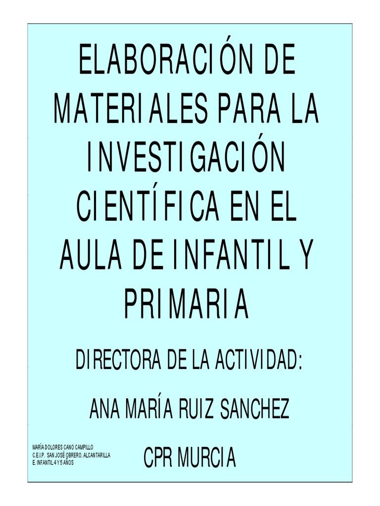 Flotación y hundimiento para niños | PDF | Educación primaria