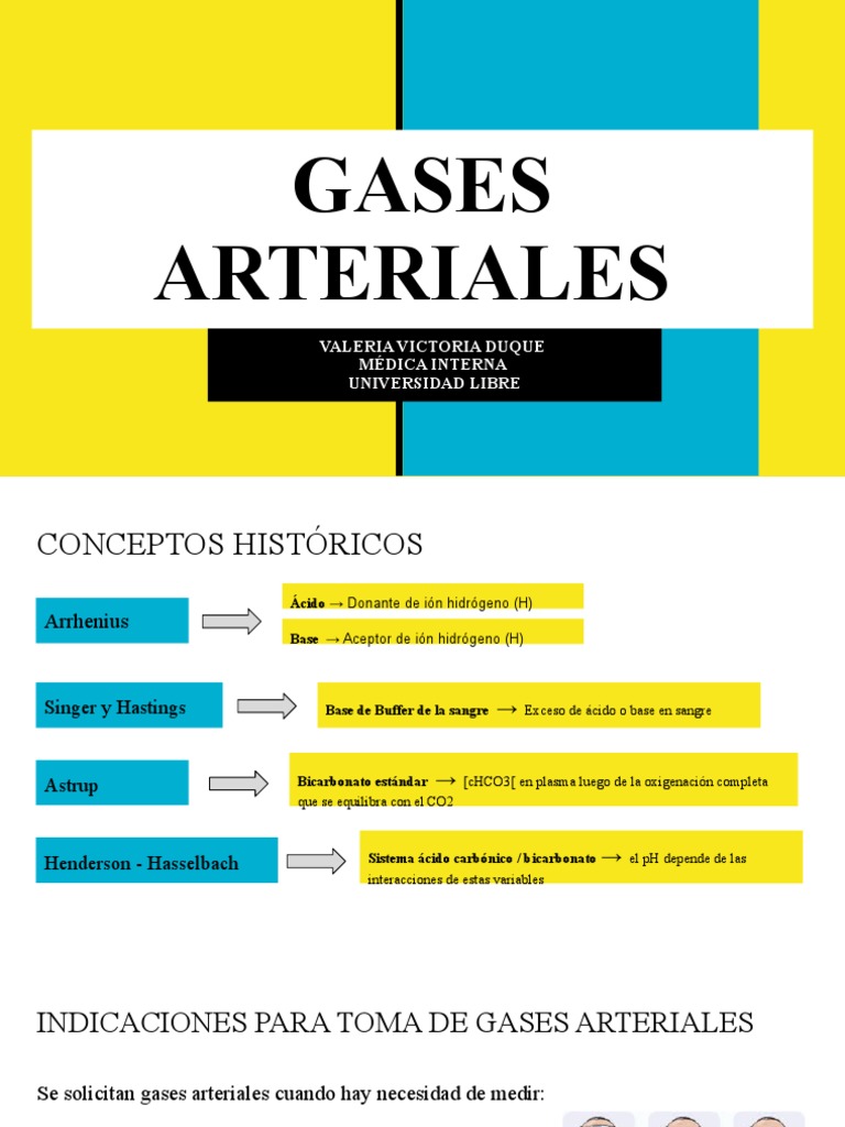 Gases Arteriales: Generalidades y Aproximacion A La Lectura. | PDF ...