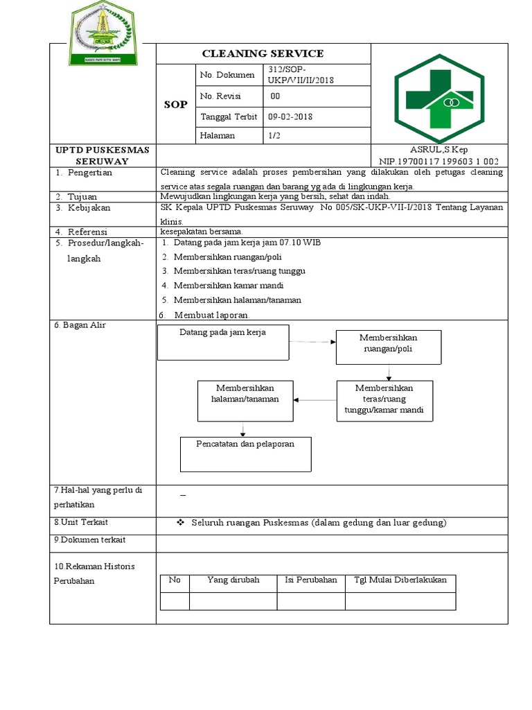 Sop Cleaning Service | PDF