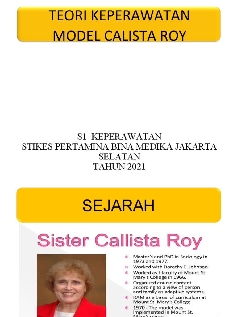 Teori Callista Roy Kel 3 | PDF