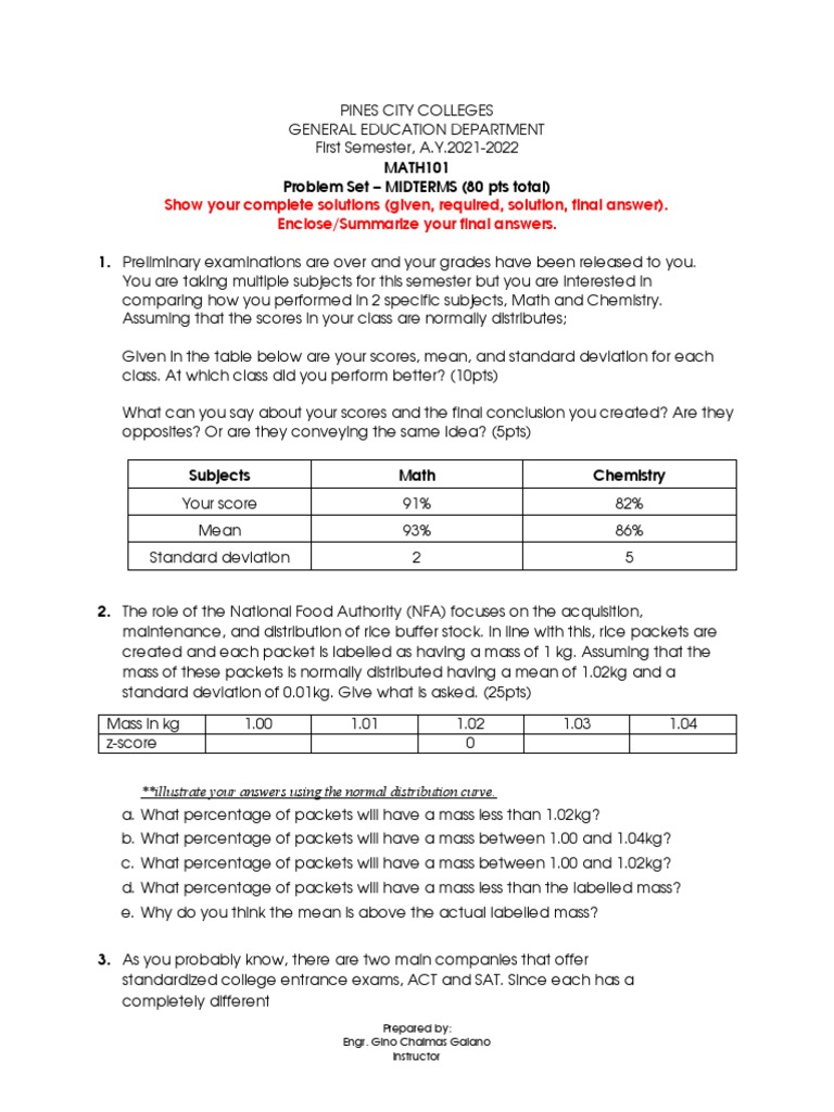 Show Your Complete Solutions (Given, Required, Solution, Final Answer ...