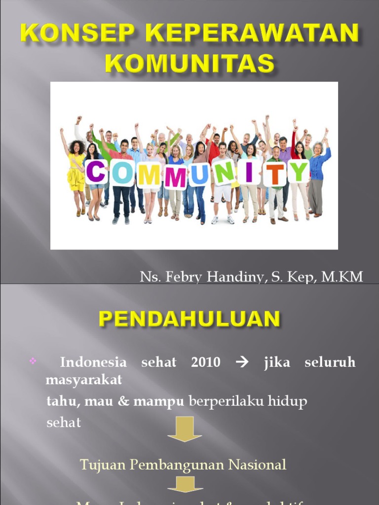 Keperawatan Komunitas dan Peranannya | PDF | Pengembangan Diri