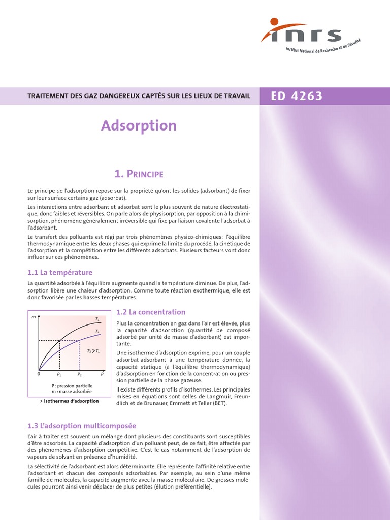Ed 4263 | PDF | Adsorption | Chimie physique