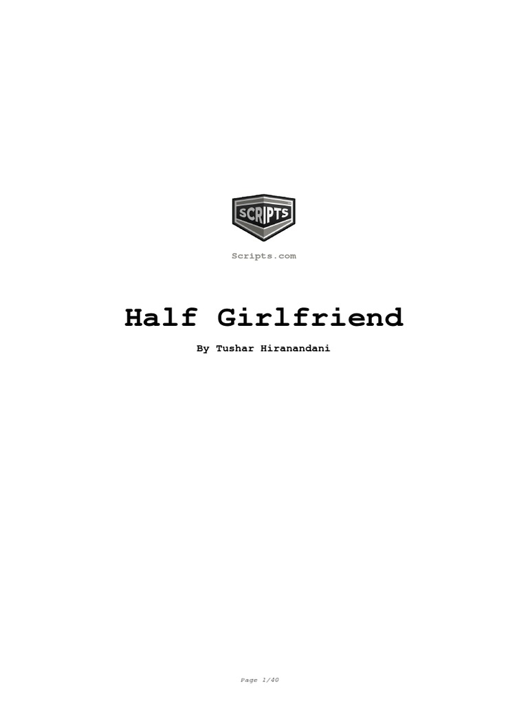 Half Girlfriend | PDF