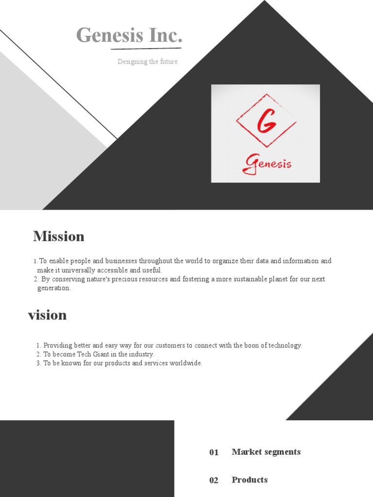 Genesis Inc.: Designing The Future | Descargar gratis PDF | Market ...
