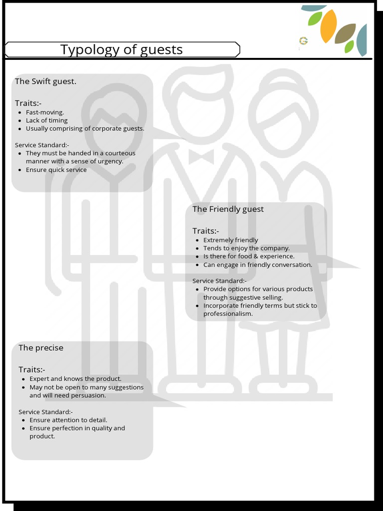 Guest Typology and Service Standards | PDF | Business