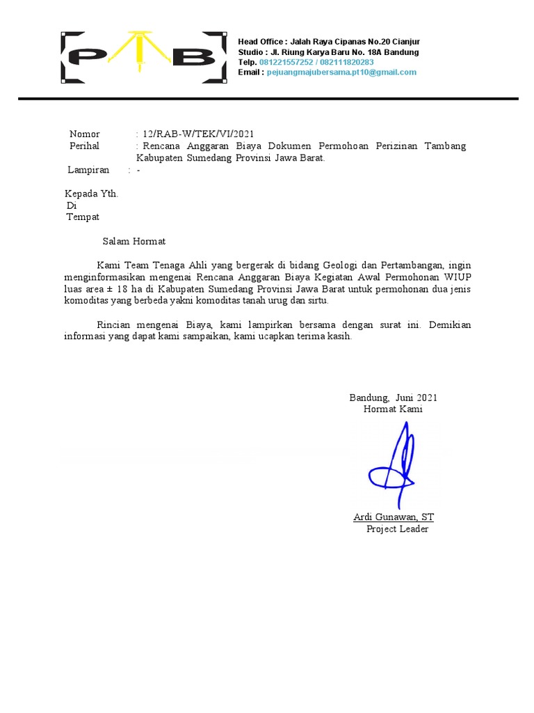 RAB Permohonan WIUP Tambang Nikel | PDF