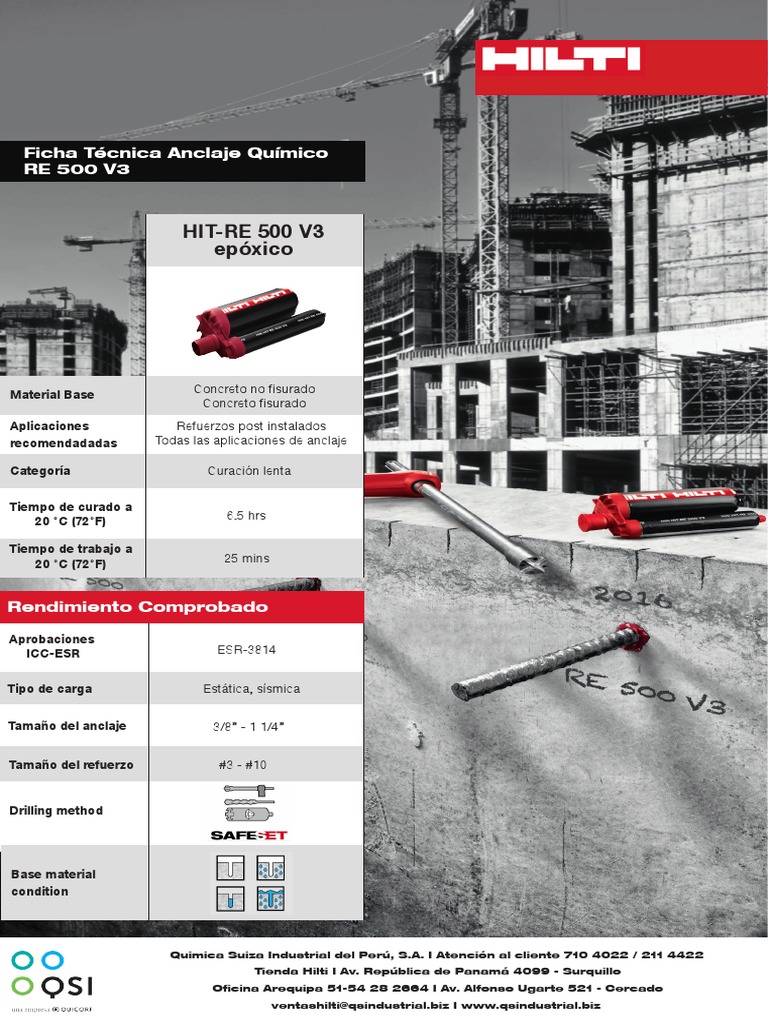 Ficha Técnica RE 500 V3 | PDF
