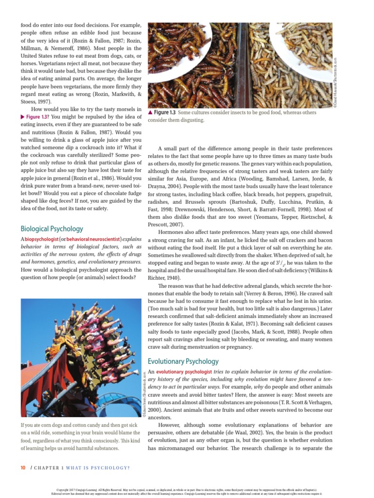 5 - Introduction To Psychology by James W. Kalat 5 | PDF | Foods | Taste