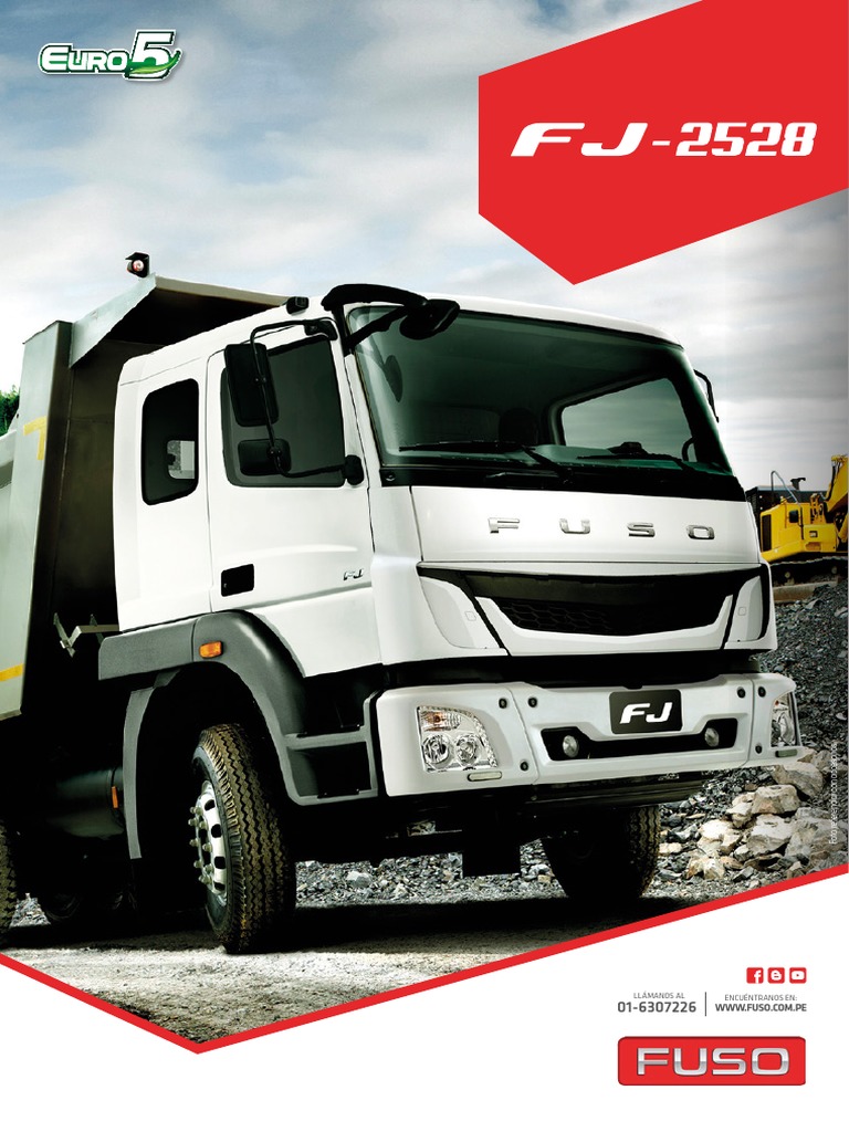 FUSO Ficha Tecnicas FJ 2528 Web | PDF | Inyección de combustible | Eje