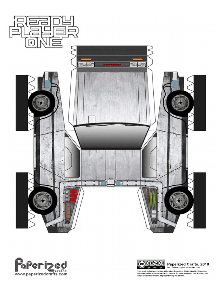 Ready Player One - Time Machine Papercraft | PDF