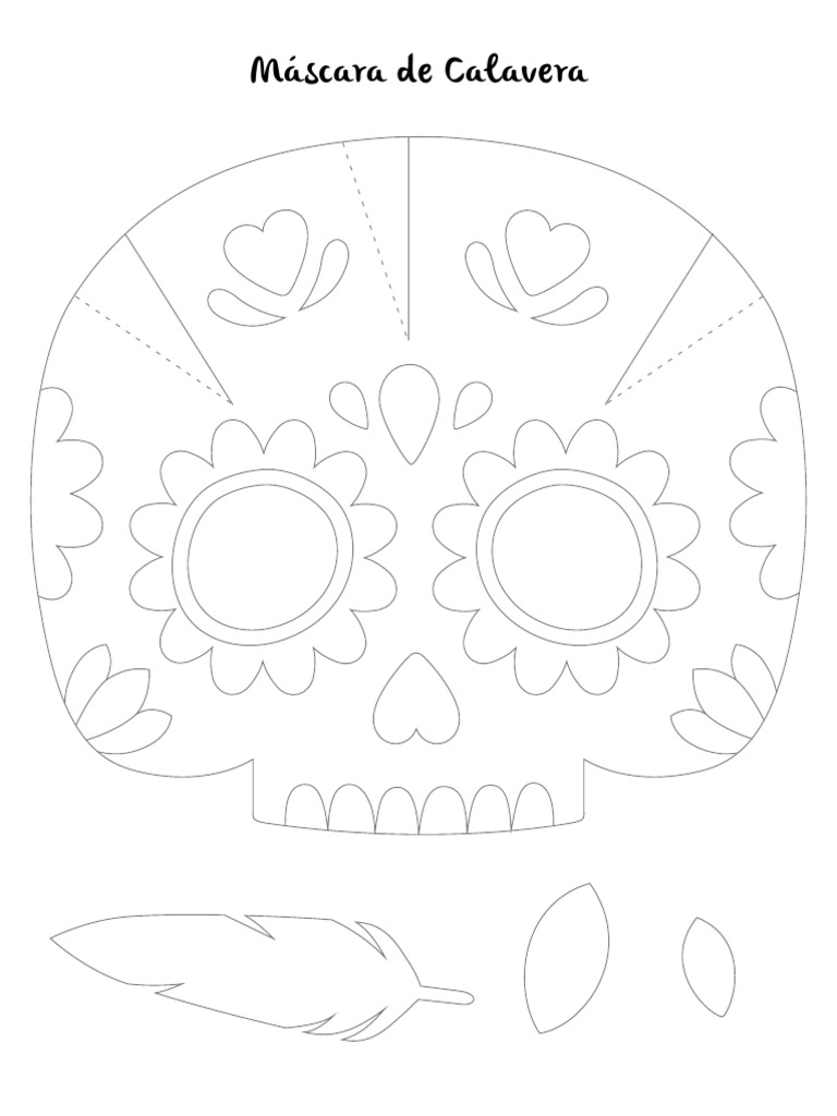 Plantilla Mascar Calavera | PDF