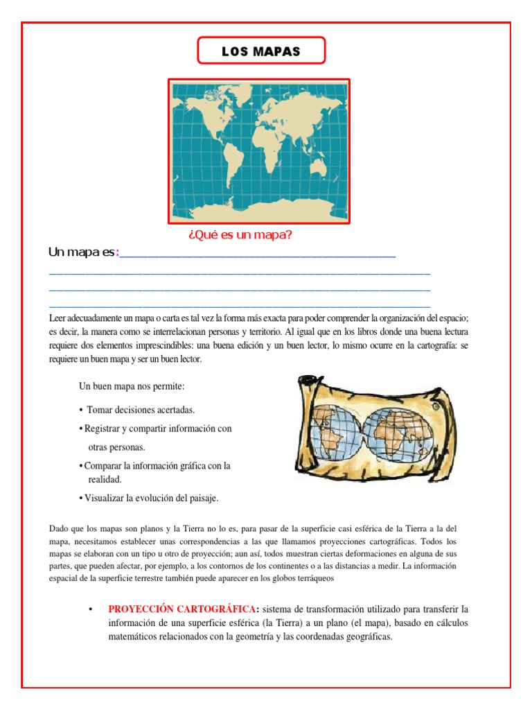 Los Mapas-5to | PDF | Mapa | Cartografía