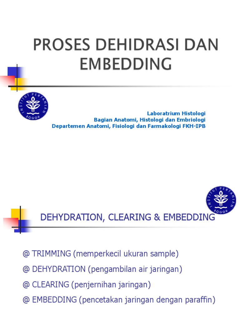Dehydration Clearing Embedding D3 Pdf