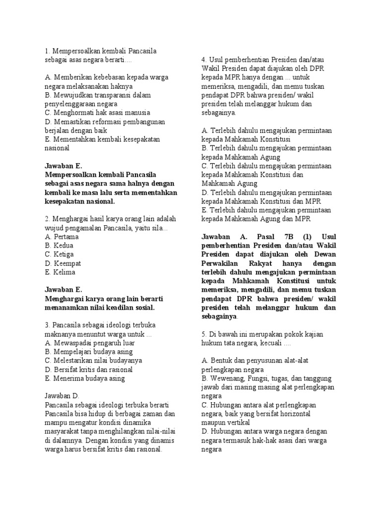 Soal Ipu Dan TWK | PDF