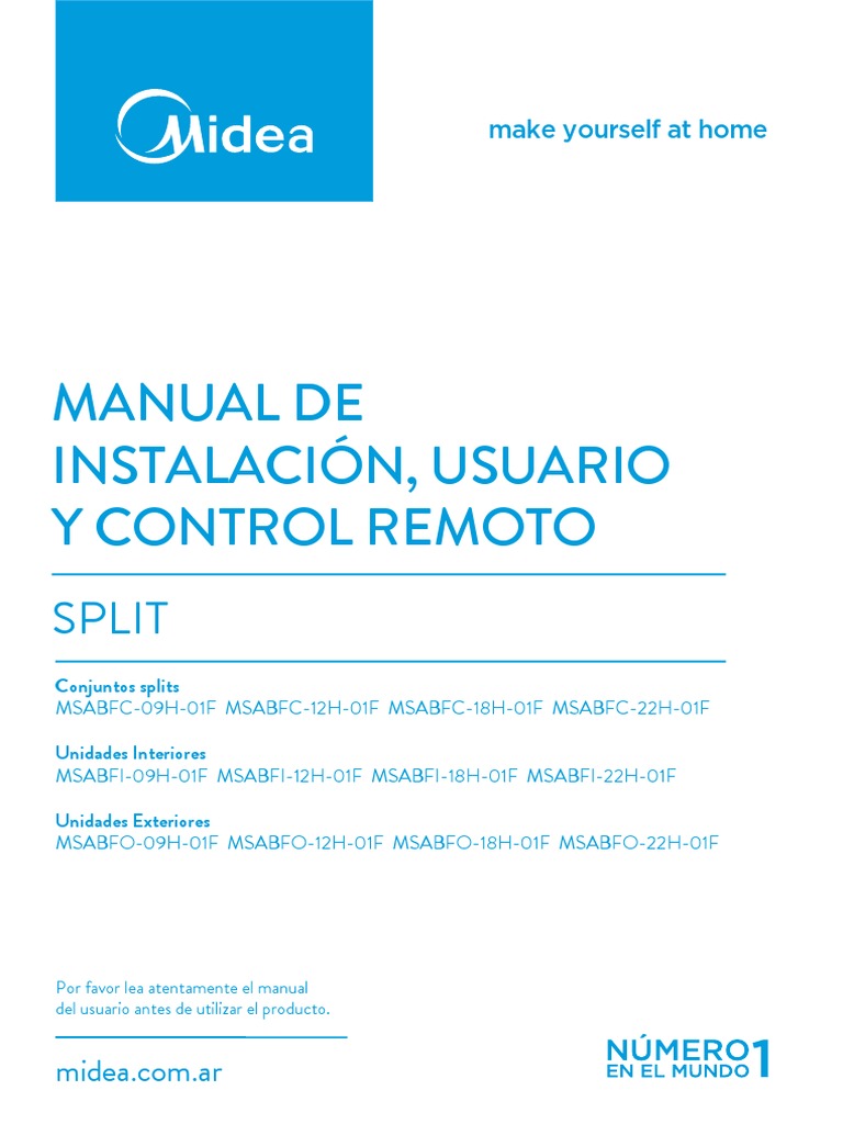 Manual Split Midea | PDF | Residuos | Agua