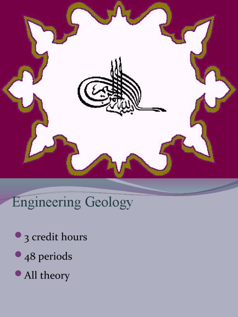 CE301.1A Course Outline | PDF | Geology | Earthquakes