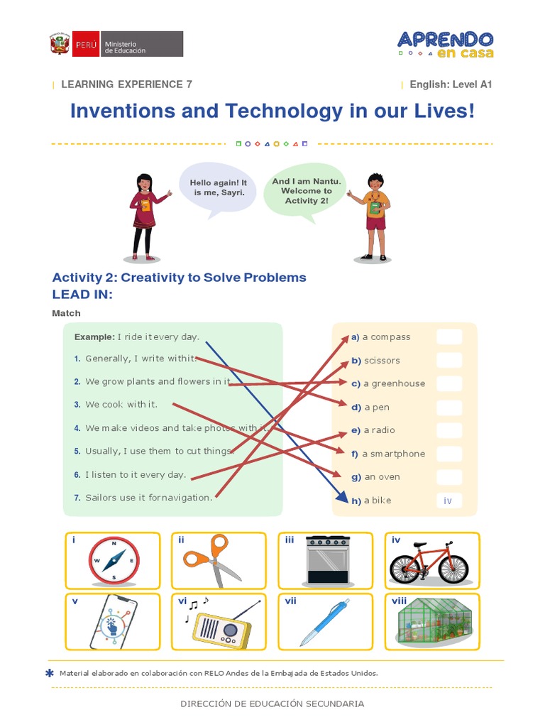 Inventions and Technology: A1 Activities | PDF | Foreign Language ...