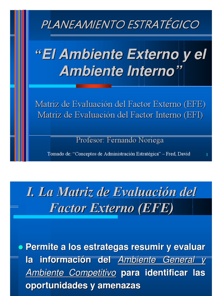 Matriz EFE Matriz EFI y Matriz FODA | PDF | Crucero | Análisis FODA