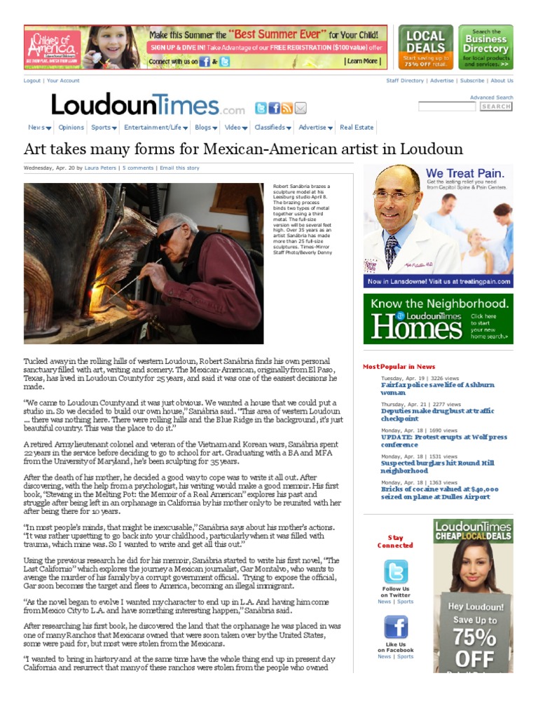 Art Takes Many Forms For Mexican-American Artist in Loudoun ...