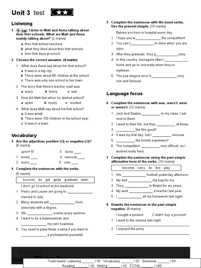 Unit 3 Standard Test | PDF | Linguistics | Human Communication