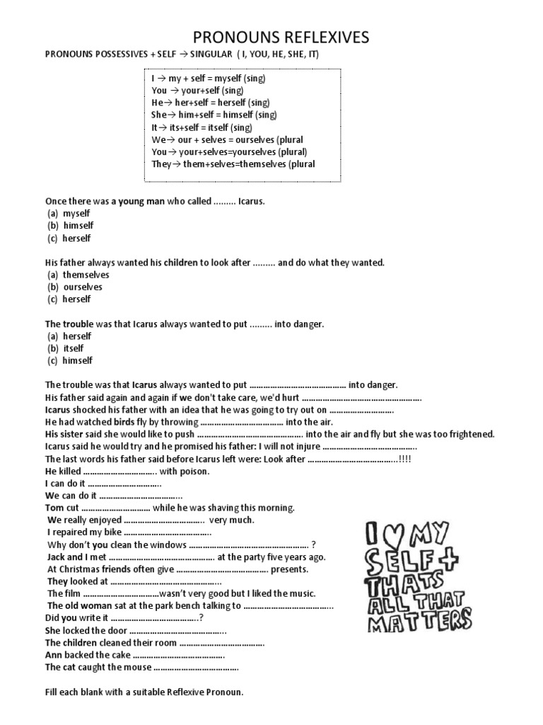 Reflexive and Possessive Pronouns Guide | PDF | Grammar | Syntax