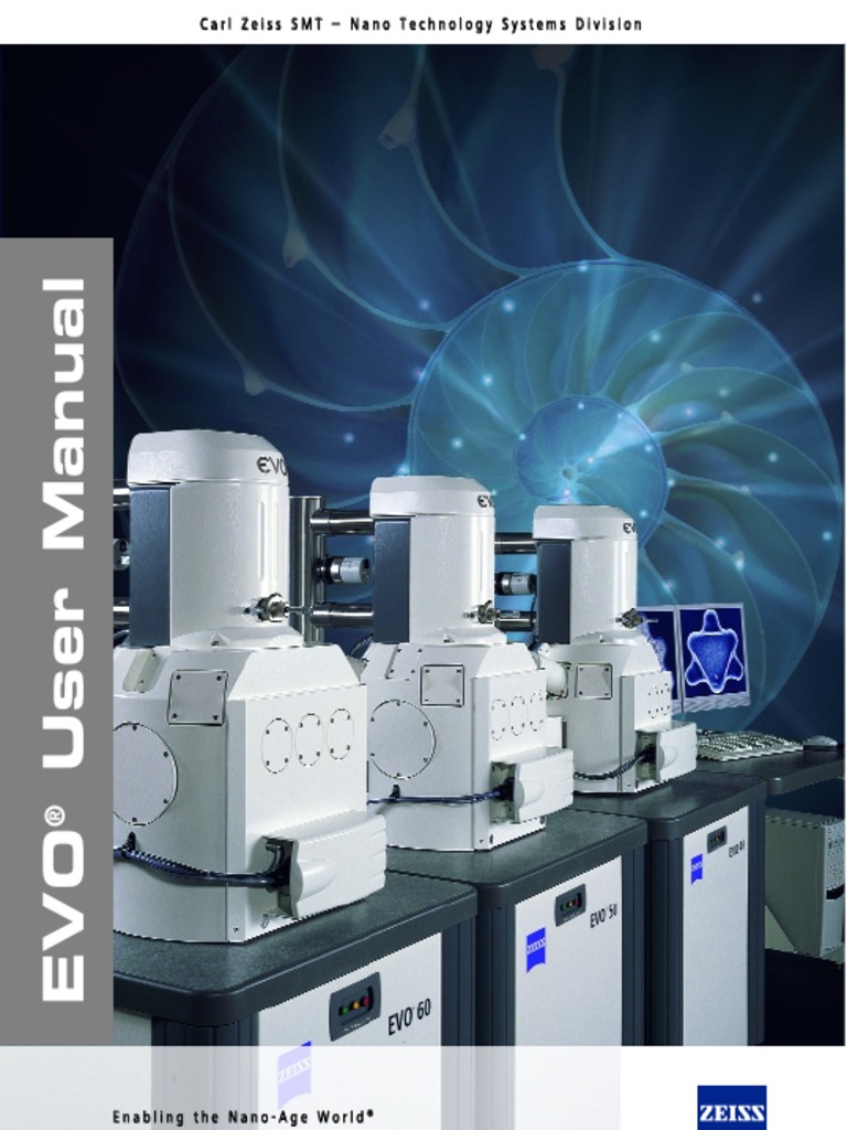 EVO Series User Manual | PDF | Scanning Electron Microscope | Icon ...