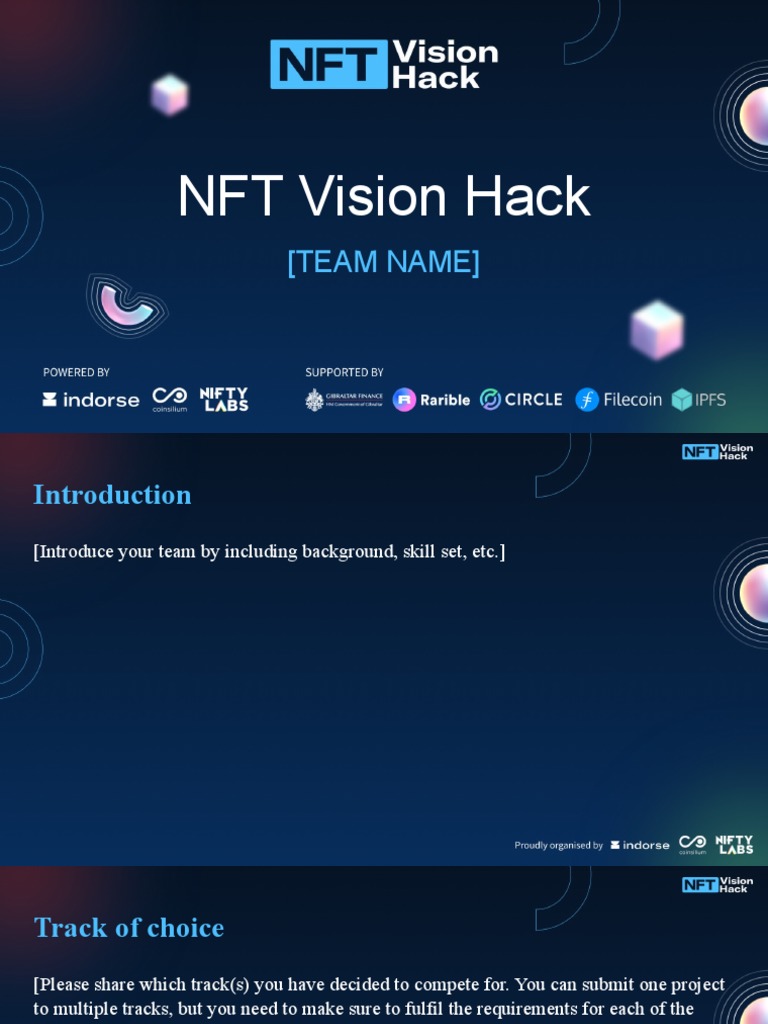 NFT Vision Hack: (Team Name) | PDF