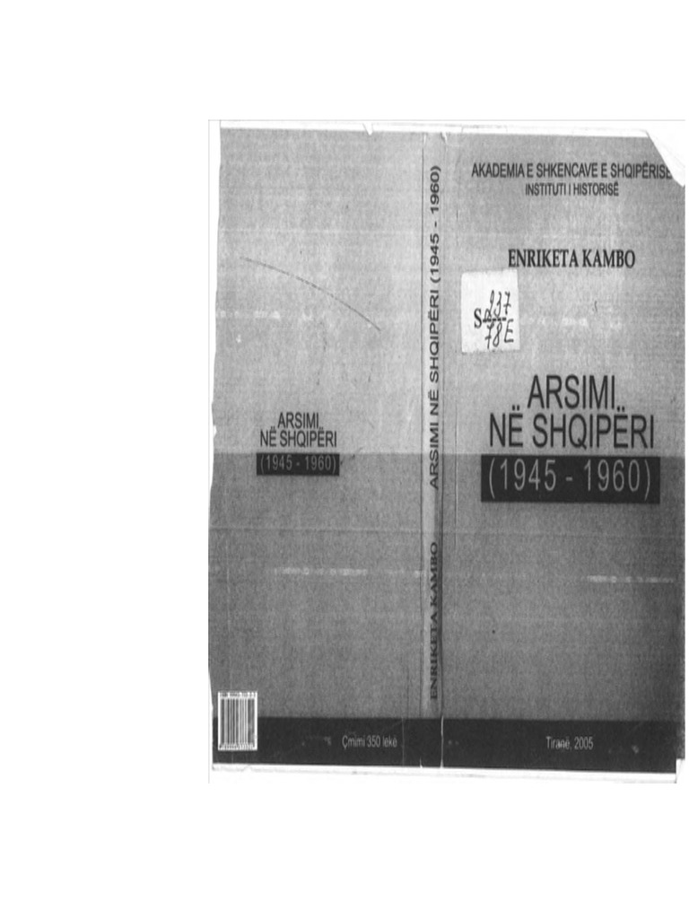 Arsimi Në Shqipëri, 1945-1960 by Enriketa Kambo | PDF