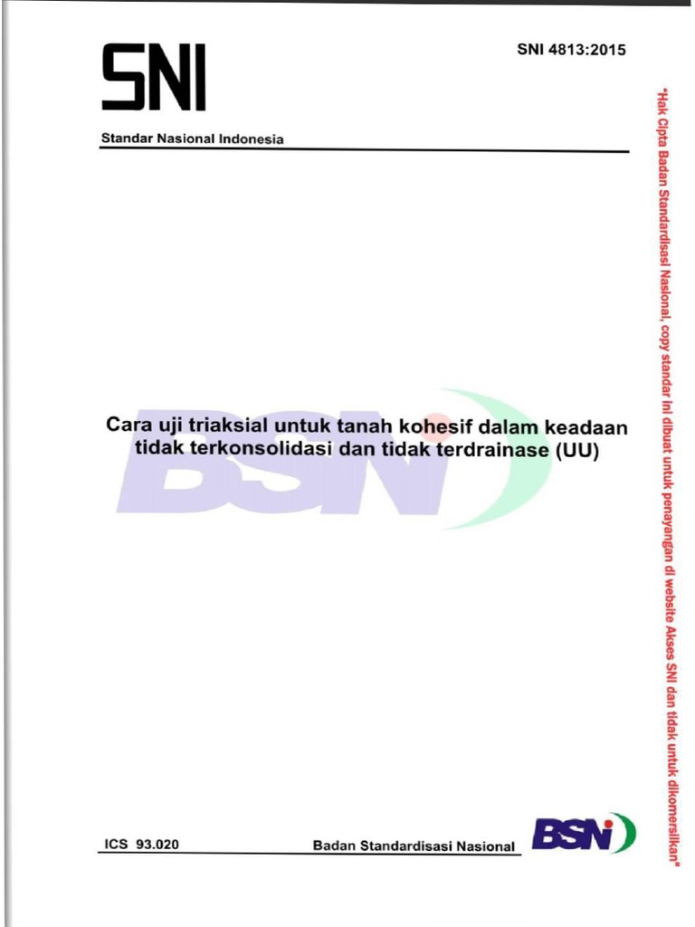 Sni 4813-2015 | PDF
