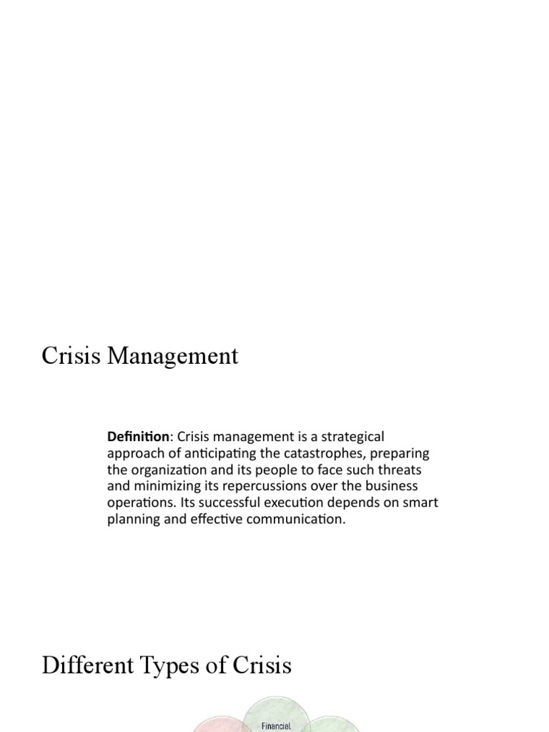 Crisis Management | PDF | Crisis Management | Evaluation
