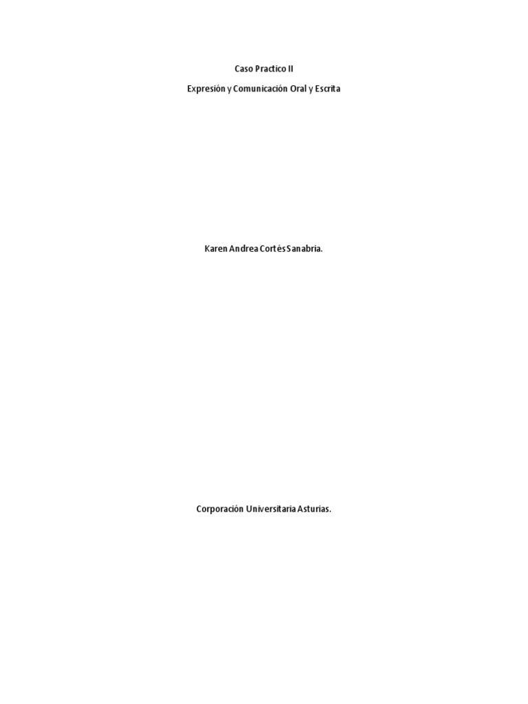 Caso Practico U2 | PDF