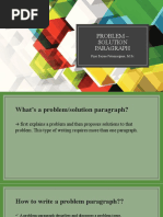 Developing Paragraphs - PROBLEM & SOLUTION | PDF | Paragraph ...