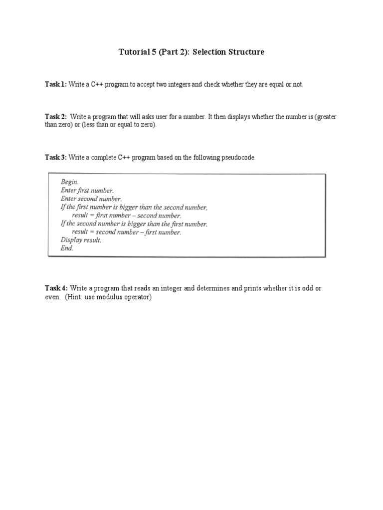 CSC126 Tutorial 5 (Part2) | PDF