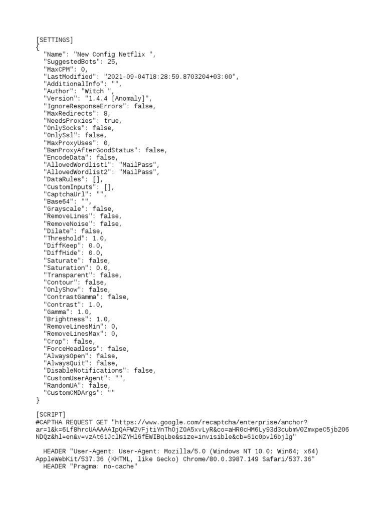 Netflix Config 2021.anom | PDF | Software | Computing