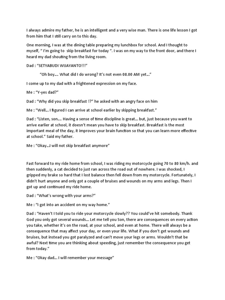 Life Lessons from My Father | PDF