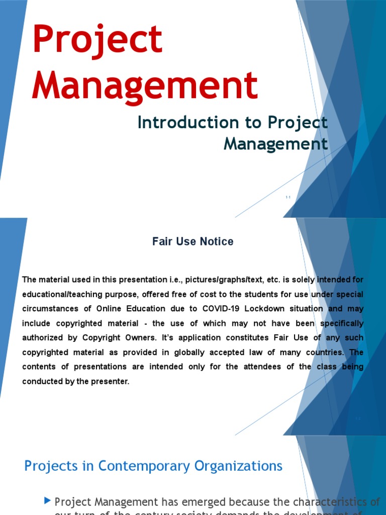 Project Management-1 | PDF | Project Management | Fair Use
