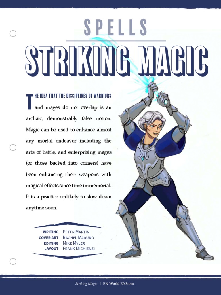En5ider 378 - SPELLS Striking Magic | PDF | Magician (Fantasy)