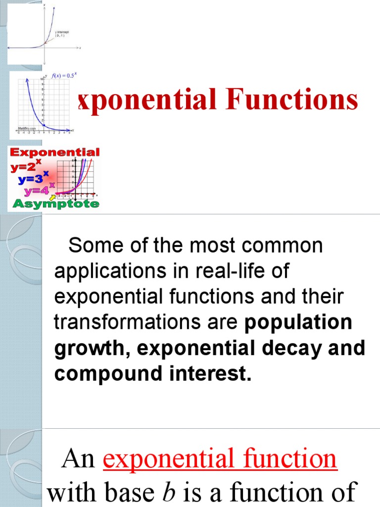 Q1W6 Exponential Functions | PDF | Exponential Function | Exponentiation