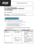 Classroom Management Matrix | PDF | Classroom | Psychology